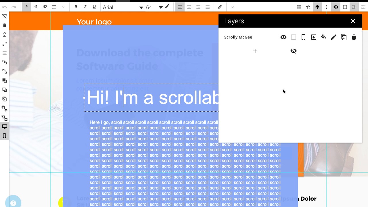 Convertri Help - How to Make a Layer Scroll - YouTube