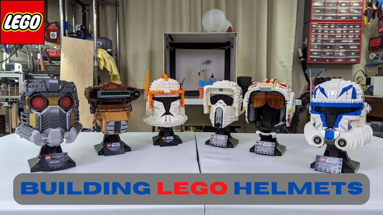 Unboxing and building LEGO Helmets! - YouTube