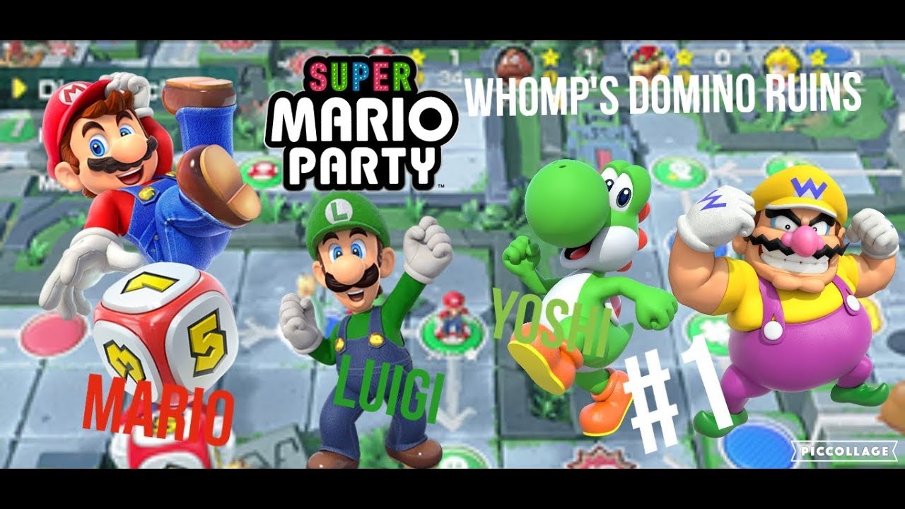 Super Mario Party - Whomp’s Domino Ruins Gameplay! - YouTube