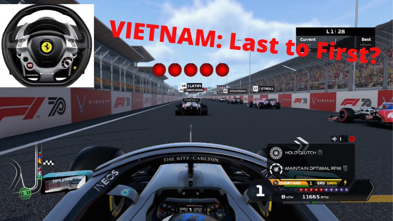 Last to First at VIETNAM- F1 2020- Driving with the Wheel! - YouTube
