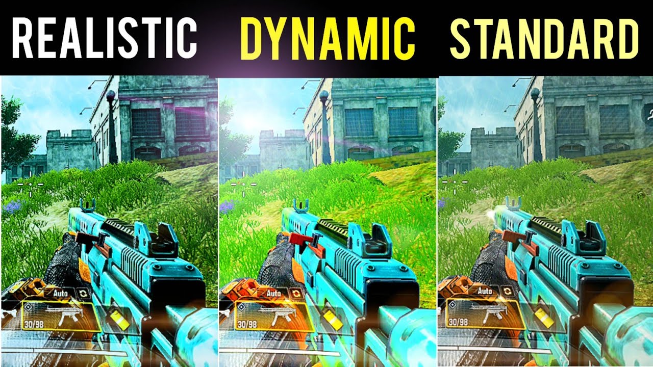 Dynamic vs Realistic vs Standard Graphics in ALCATRAZ in COD Mobile ...