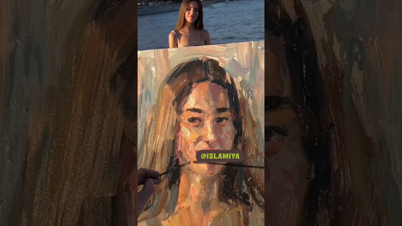 live portrait painting - YouTube