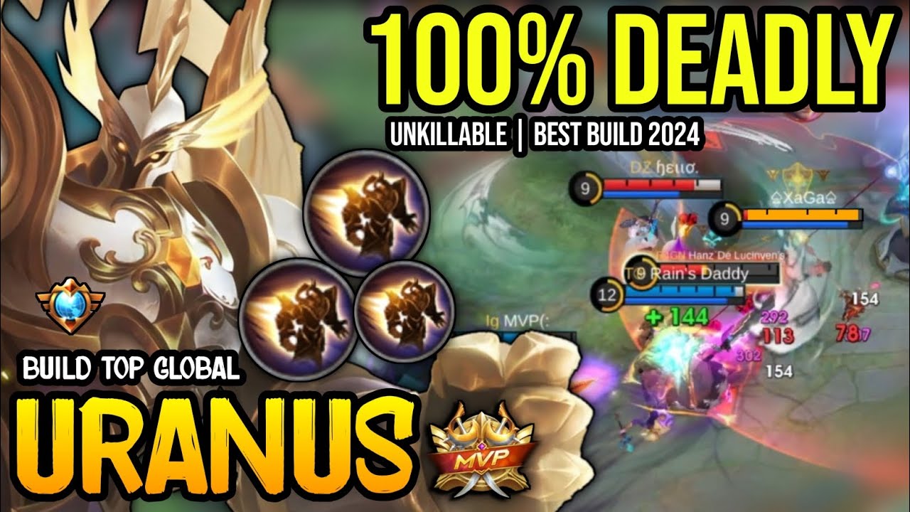 URANUS BEST BUILD 2024 | BUILD TOP GLOBAL URANUS GAMEPLAY | MOBILE ...