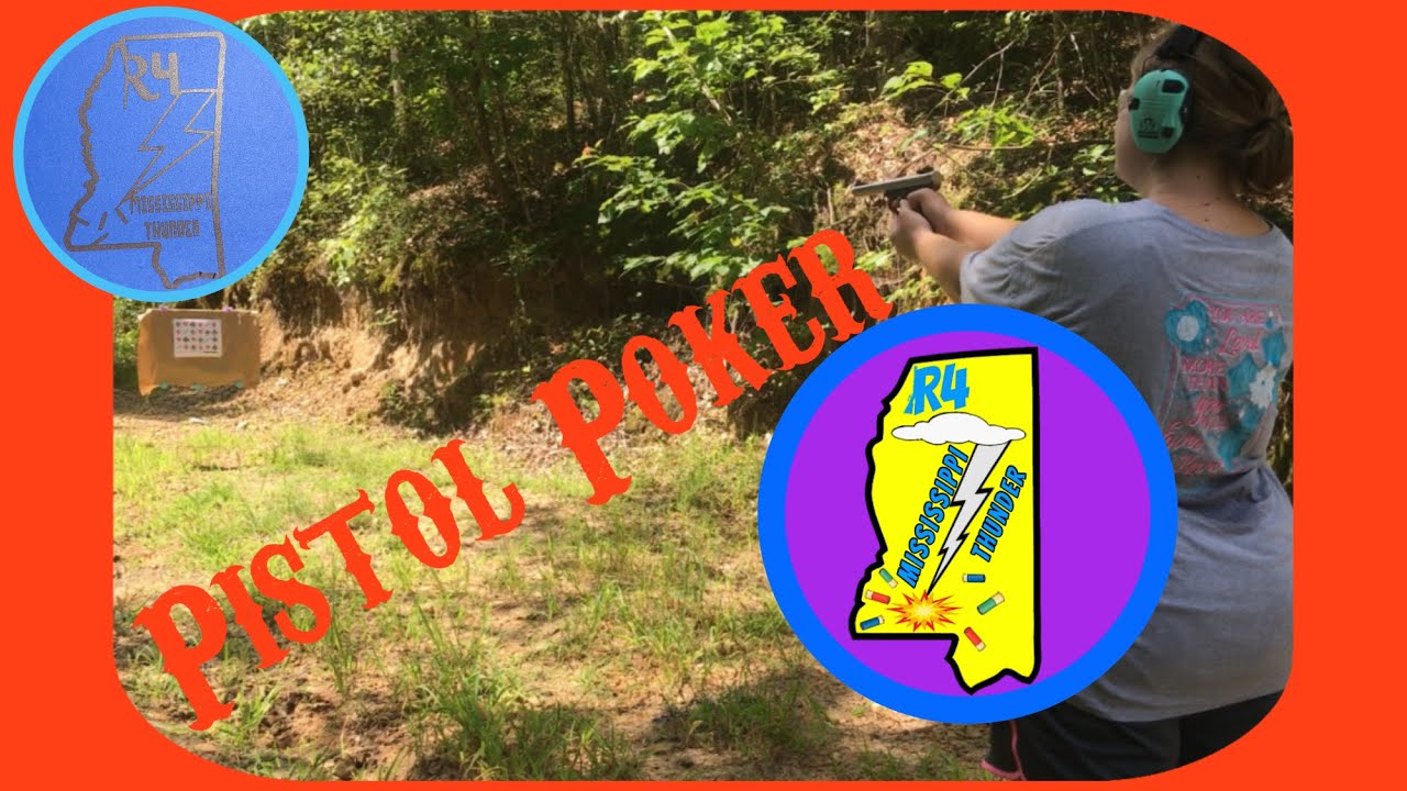 Pistol Poker Target Challenge Performed by Mrs.R4 at 10 yards with the ...