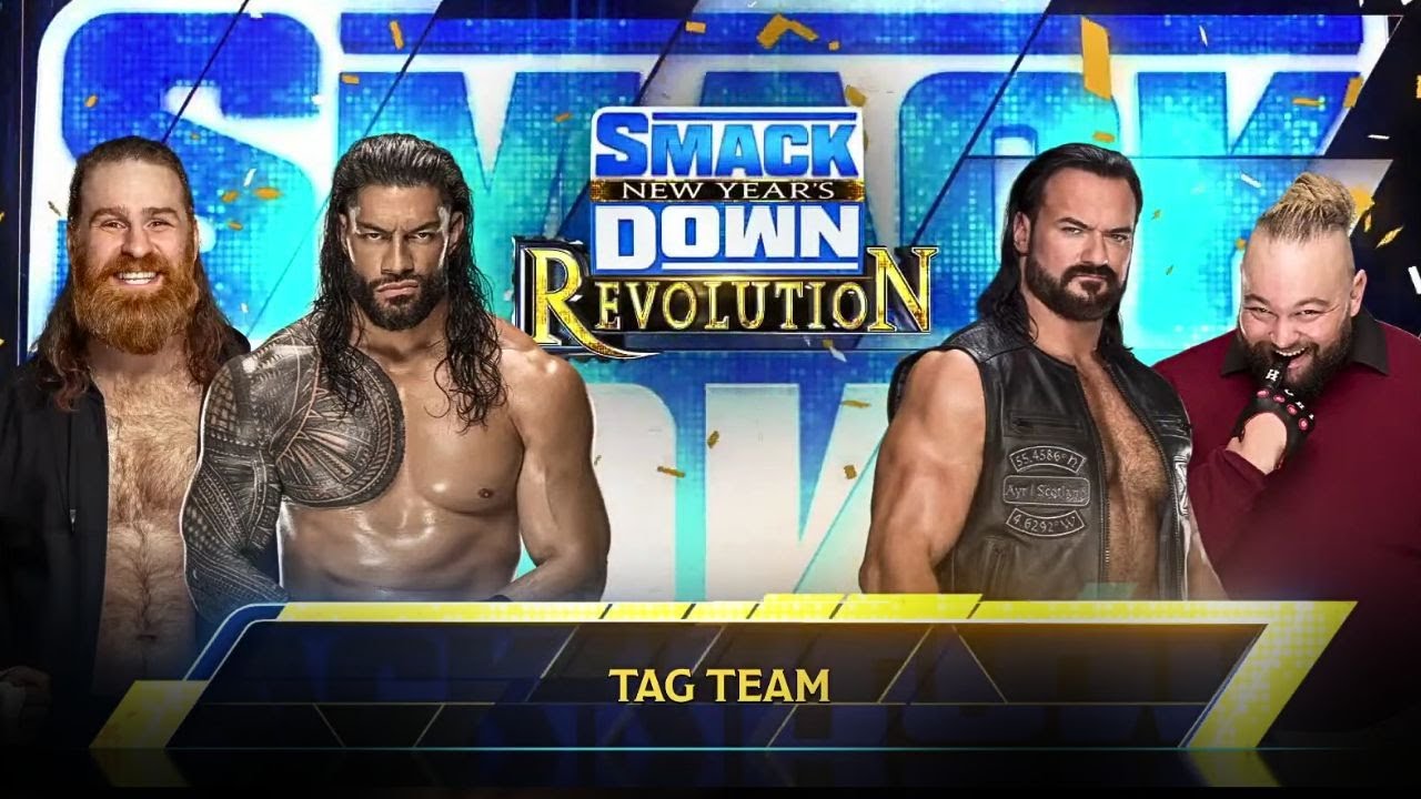 Roman Reigns & Sami Zayn VS Drew McIntyre & Bray Wyatt - Tag Team Full ...