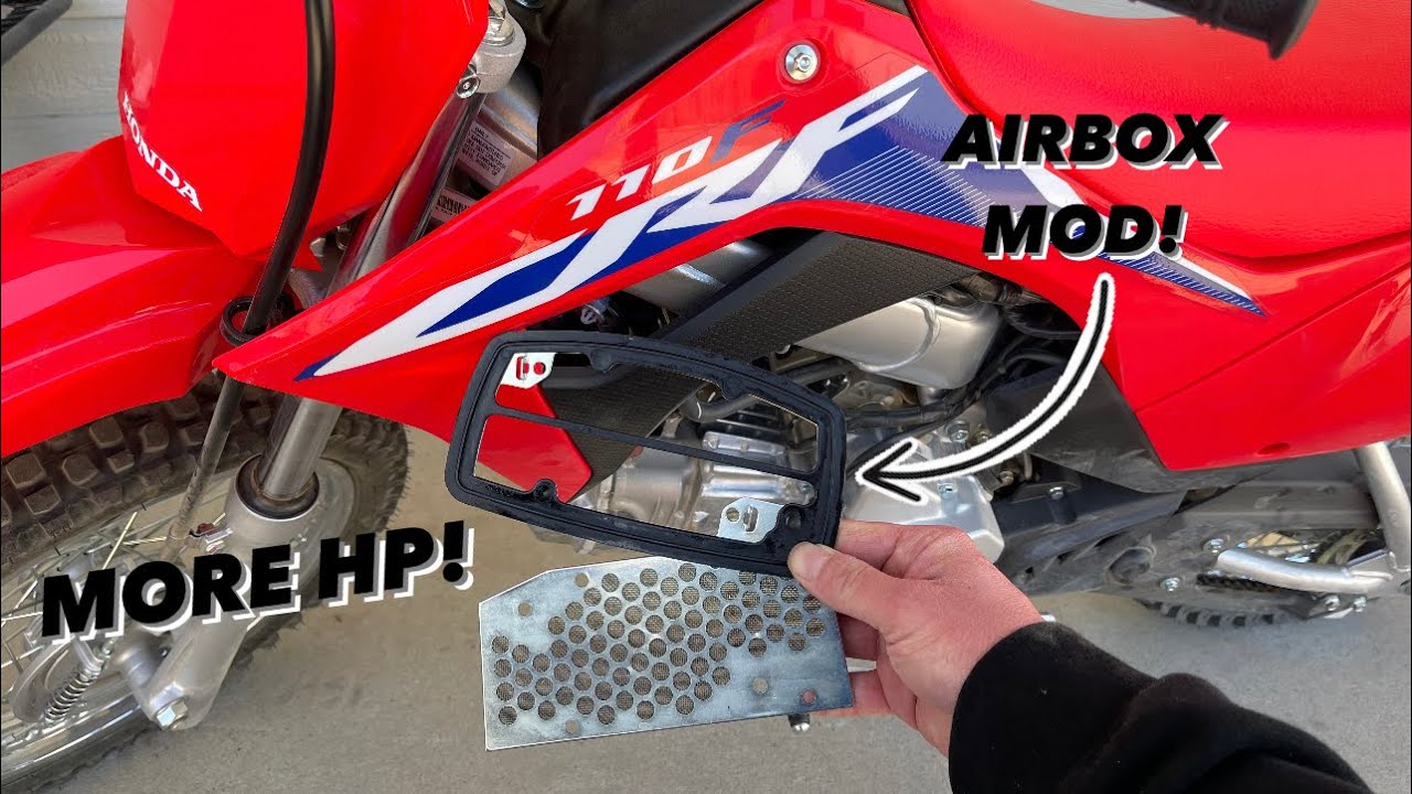 2022 CRF110 Airbox Backfire Screen Delete! EP. 2 #crf110 #pitbike # ...