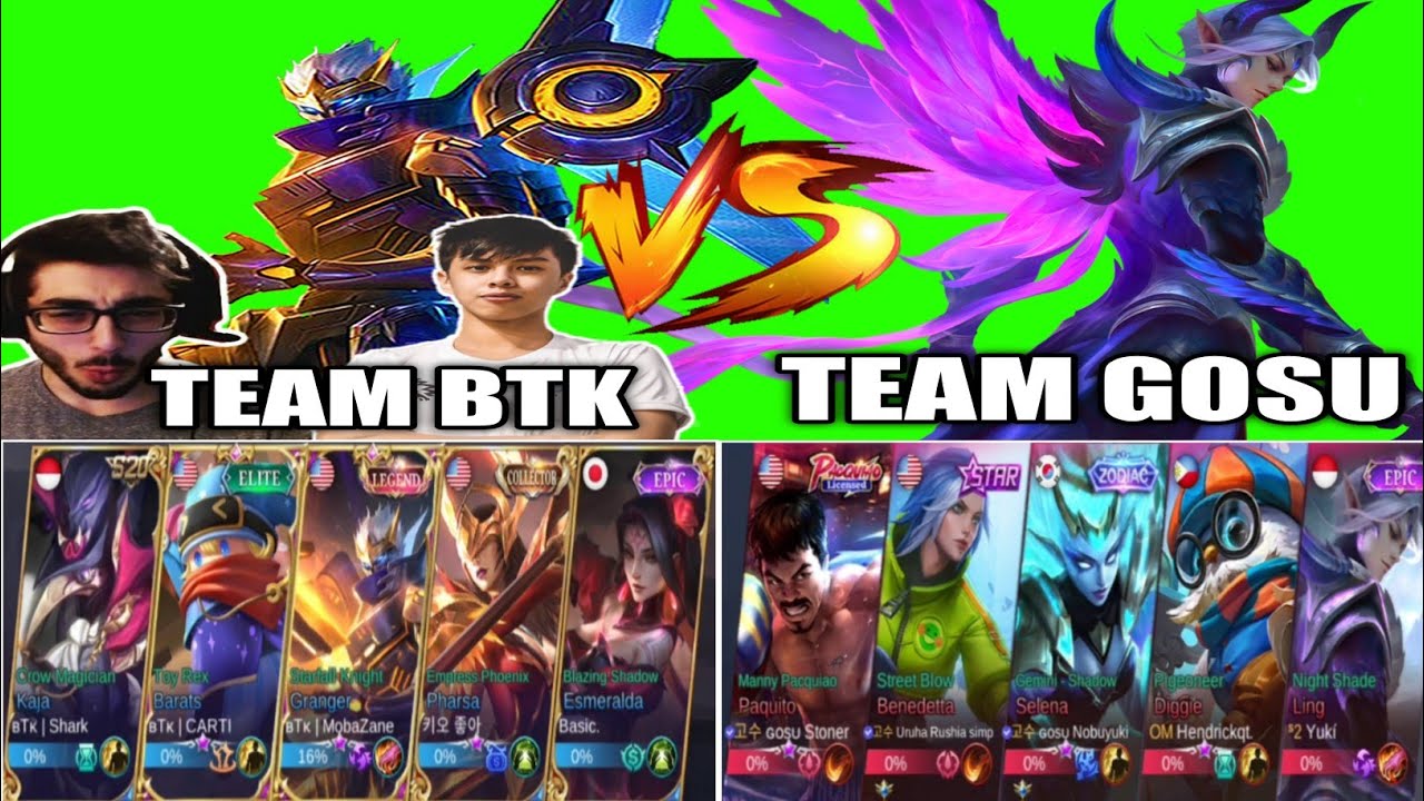 TEAM GOSU VS TEAM BTK | MLBB - YouTube