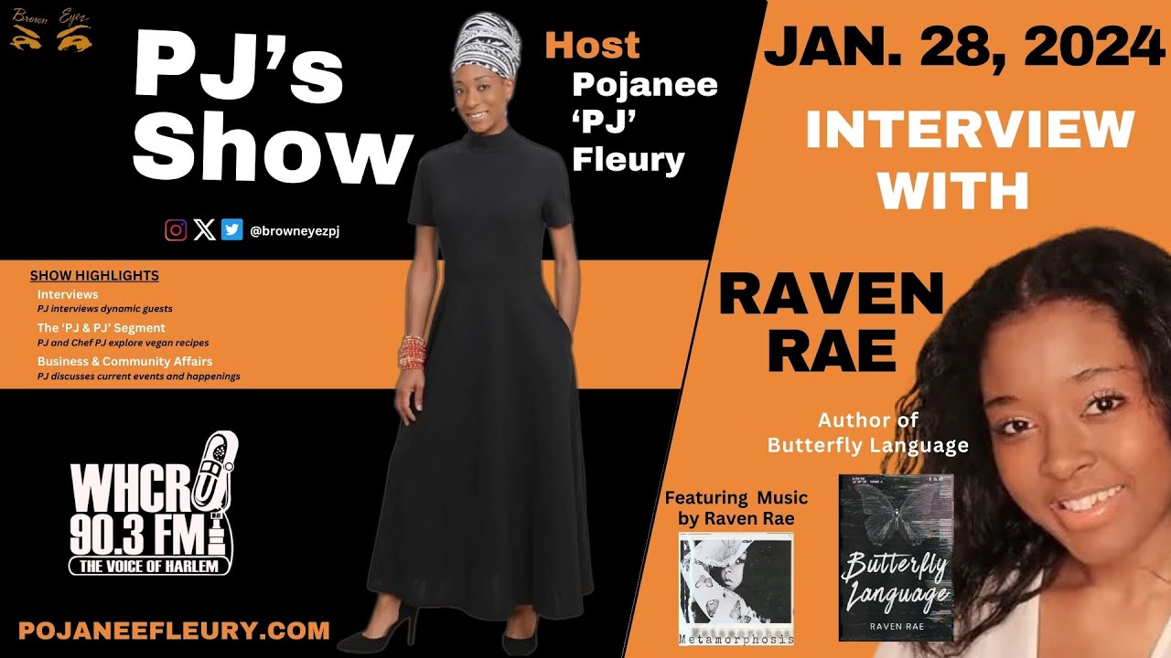 PJ's Show | Interview with RAVEN RAE, Author of Butterfly Language ...
