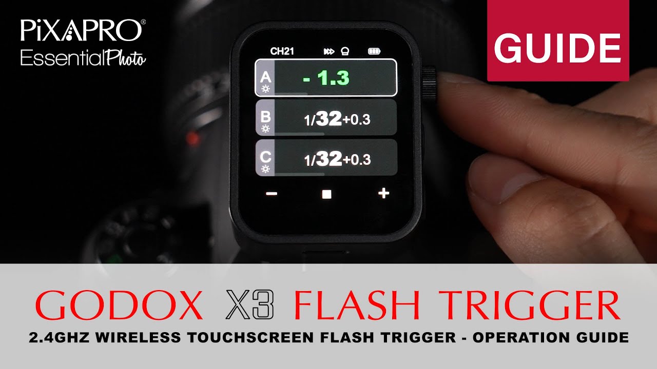 GODOX X3 Touch Screen 2.4GHz Wireless Flash Trigger (Operation Guide) - YouTube