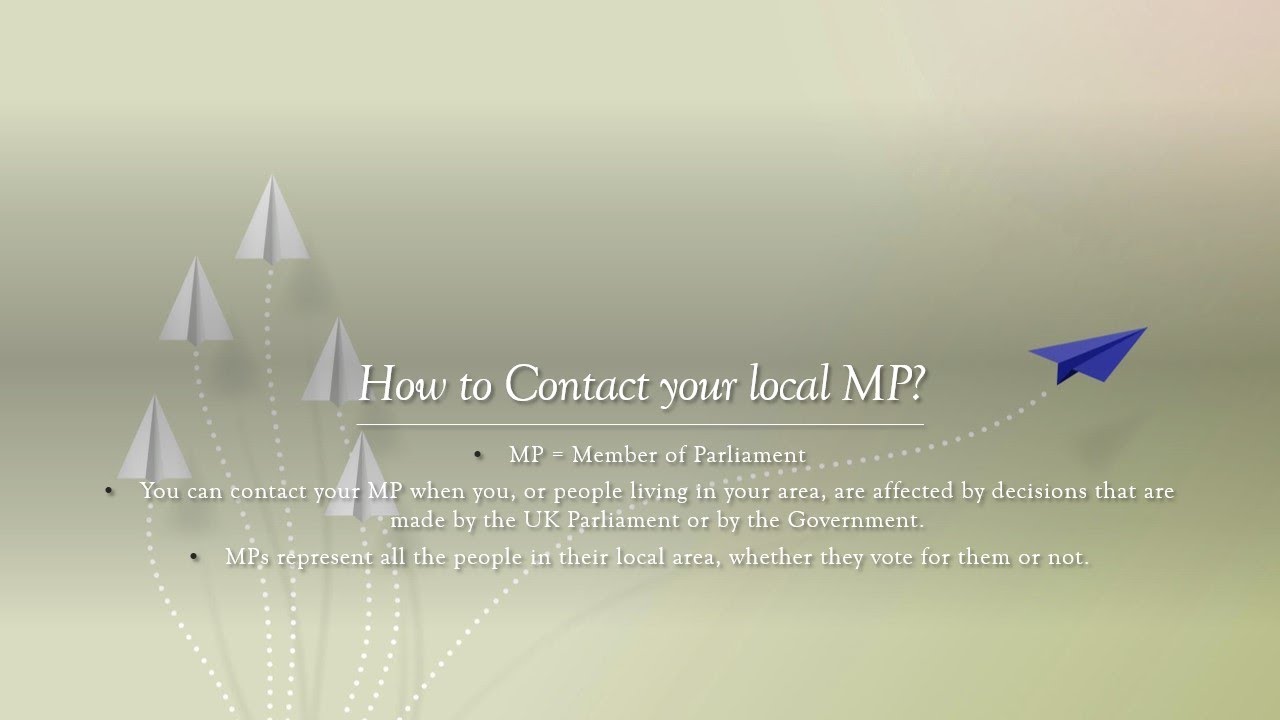 Video 7 from Youthful 4 politics - How to contact Your MP - YouTube