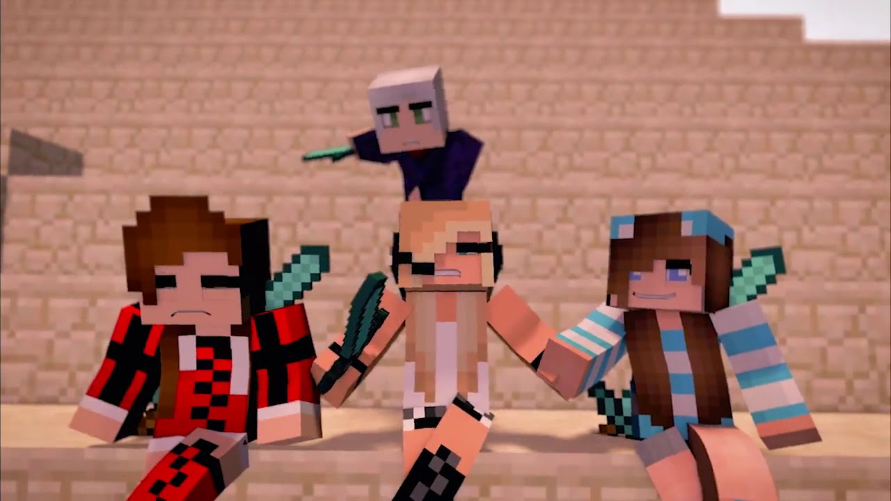 Psycho Girl 1 4 The Complete Minecraft Music Video Series Minecraft ...