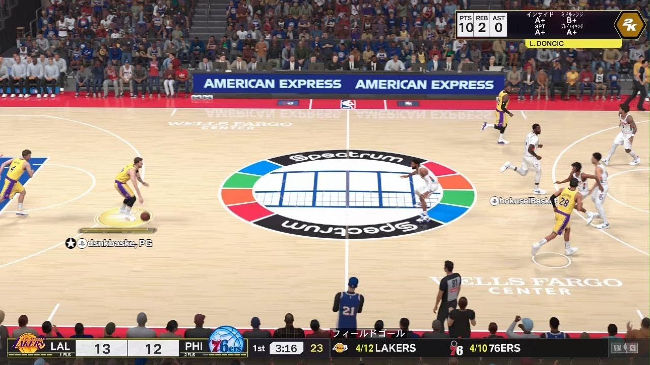 NBA 2K25_20250224レイカーズvsシクサーズ - YouTube