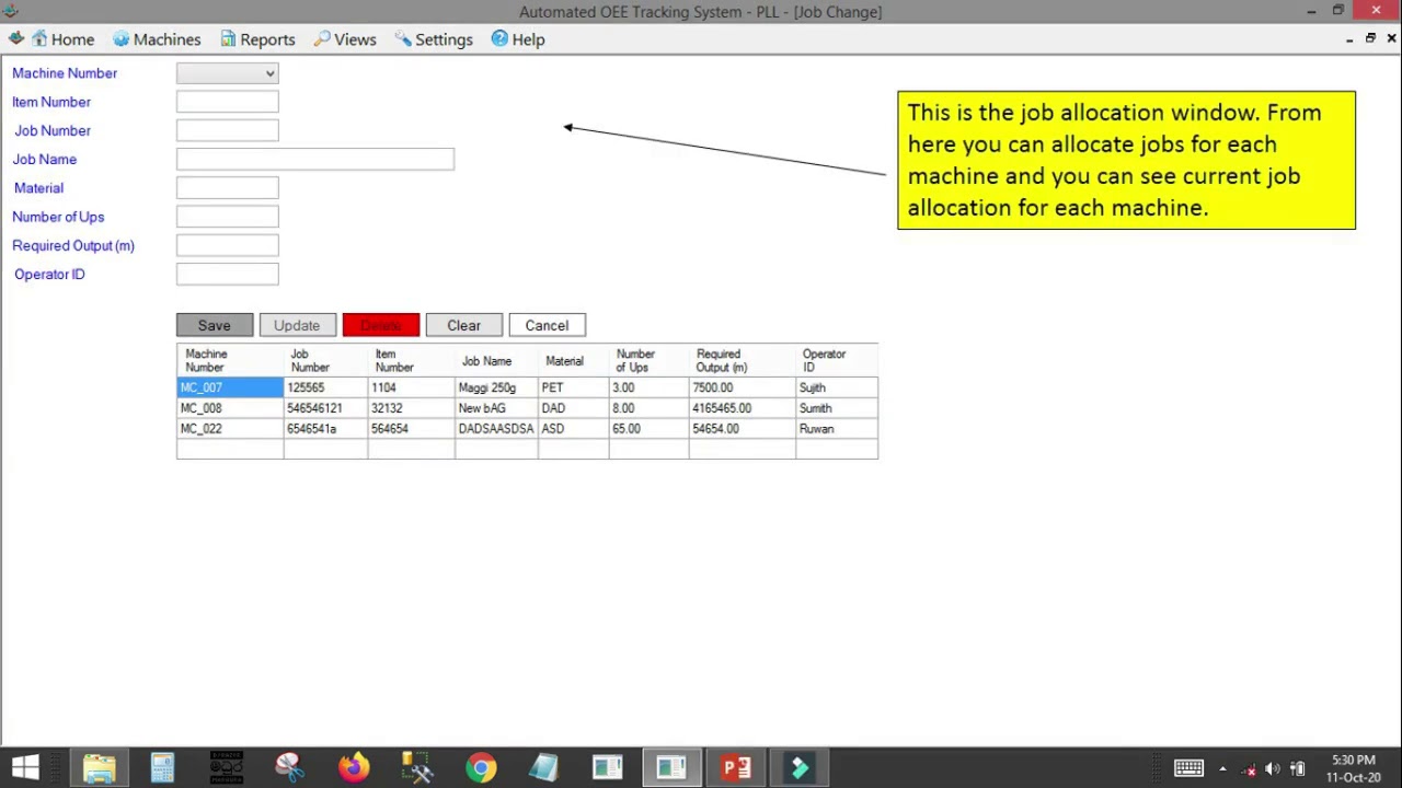 Automated OEE Tracking System - YouTube