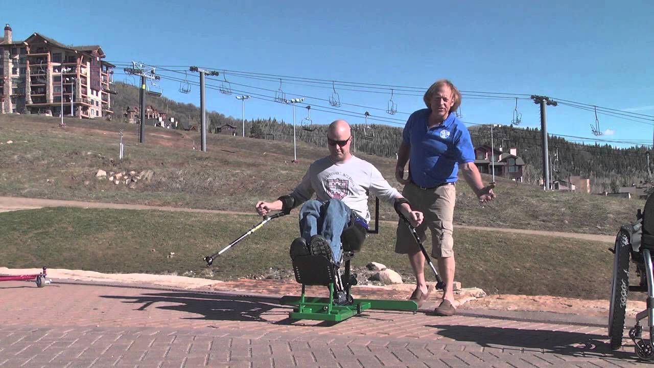 Innovative Adaptive Technologies - Sit Ski Trainer video #4 - YouTube