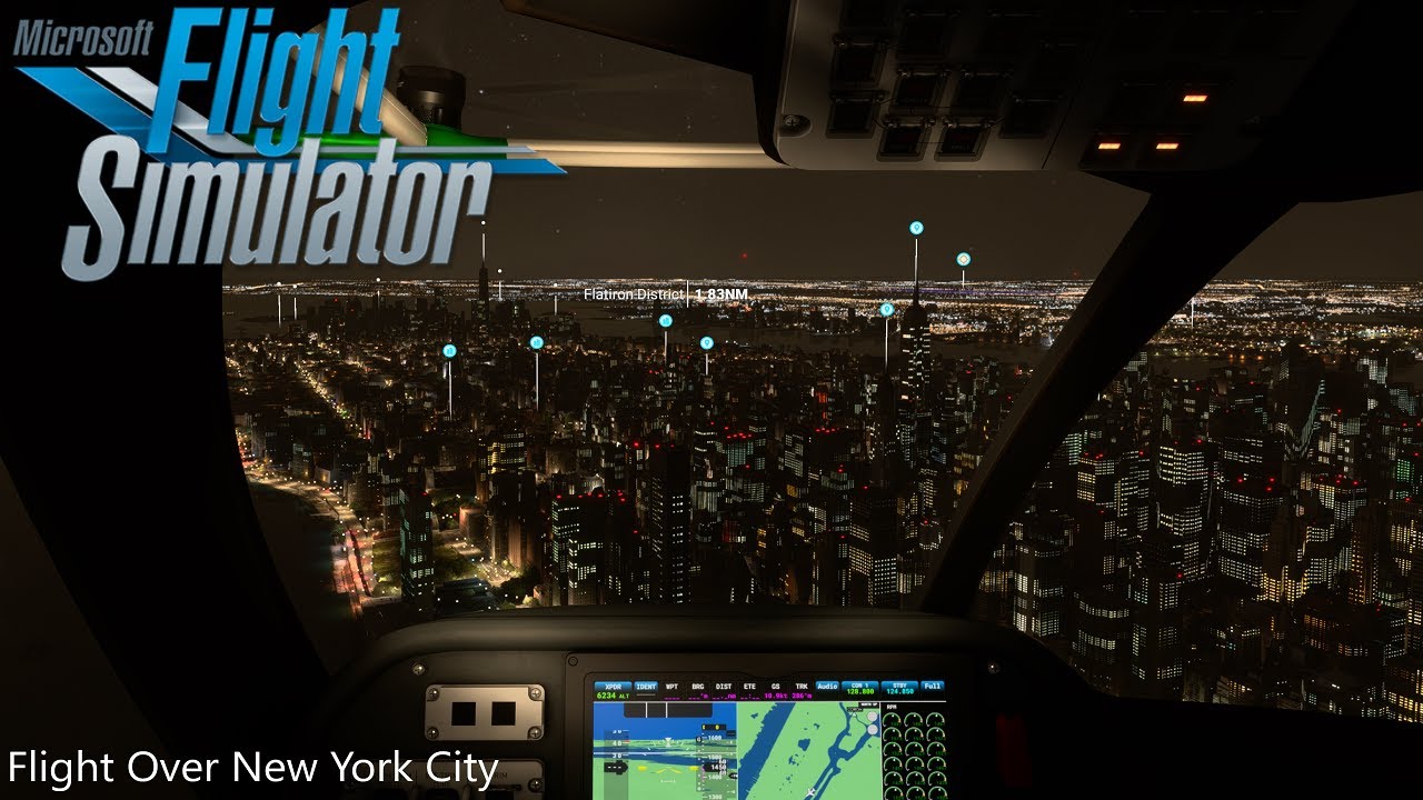 Microsoft Flight Simulator | New York City At Night | ATC | No ...