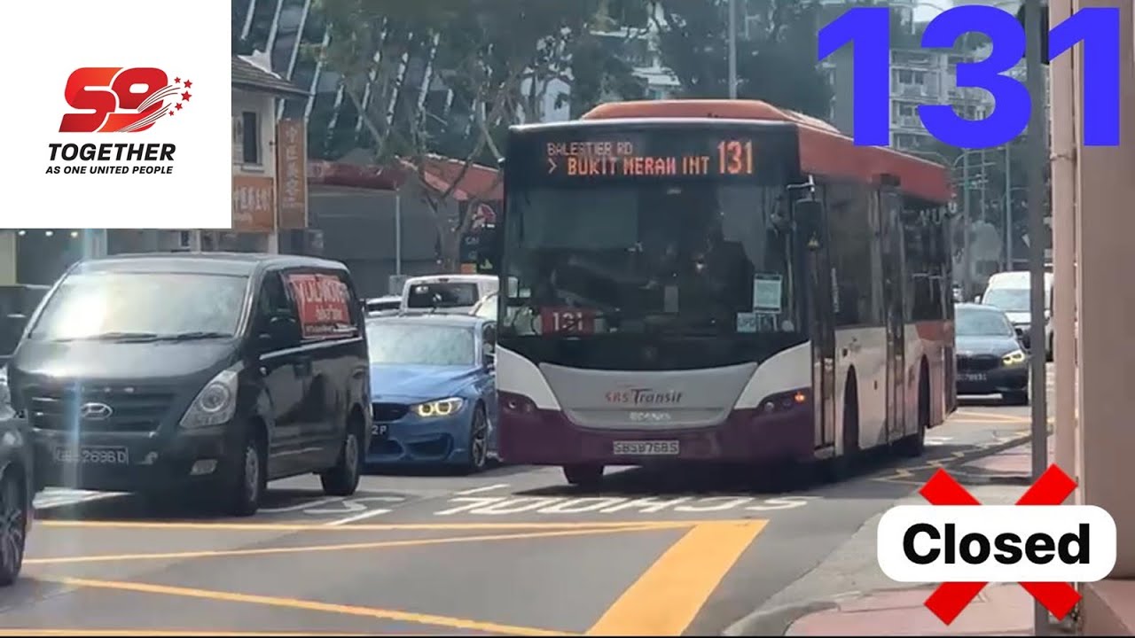 [Bus Stop Skipped] SBS Transit Bus 131 Scania K230UB Euro V SBS8768S ...