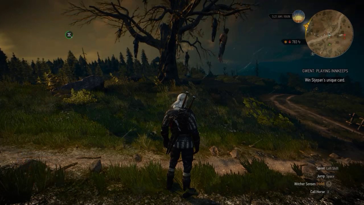 The Witcher 3 werewolf quest - YouTube