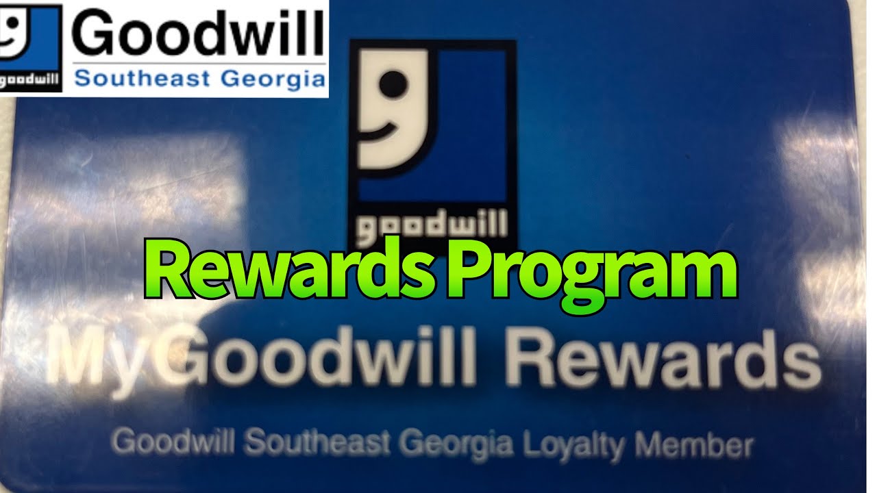 GoodWill Reward Program - YouTube