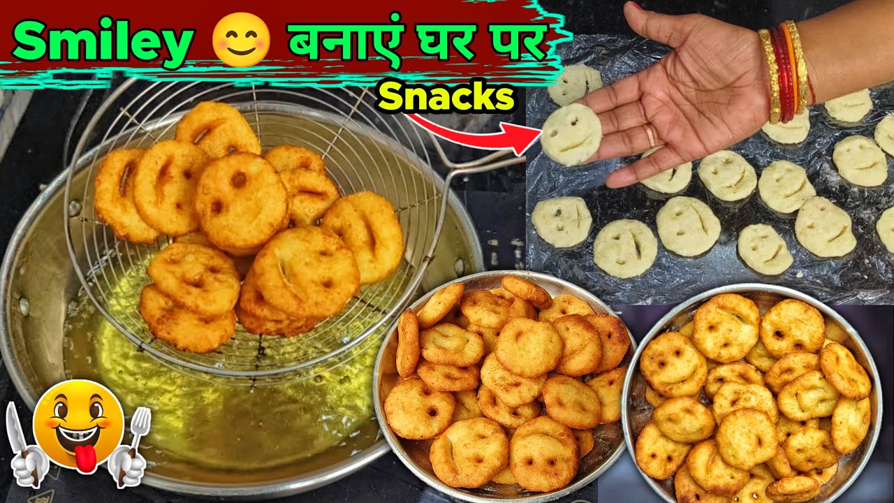 Homemade Smiley Emoji Fries Recipe | Easy & Delicious Evening Snacks ...