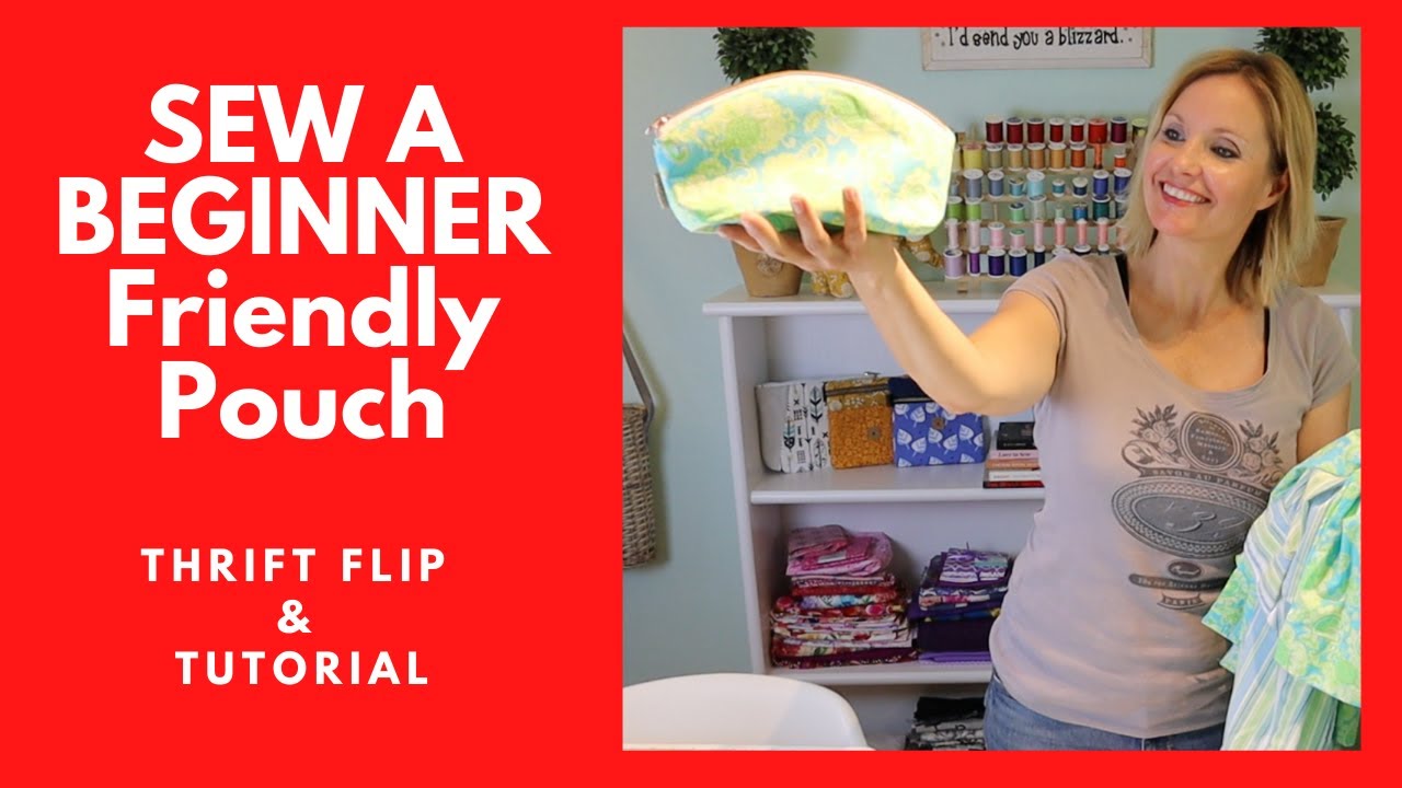DIY. How to Sew a Beginner Friendly Pouch - YouTube