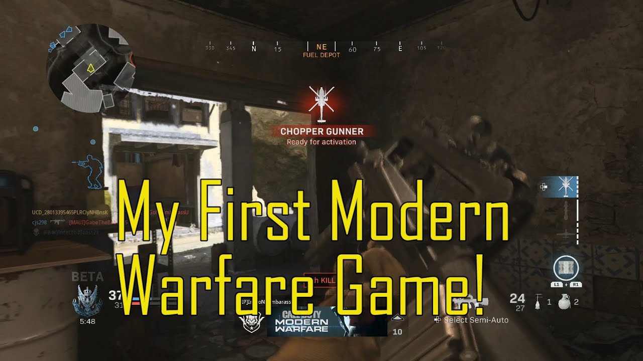 My First Modern Warfare Game - YouTube