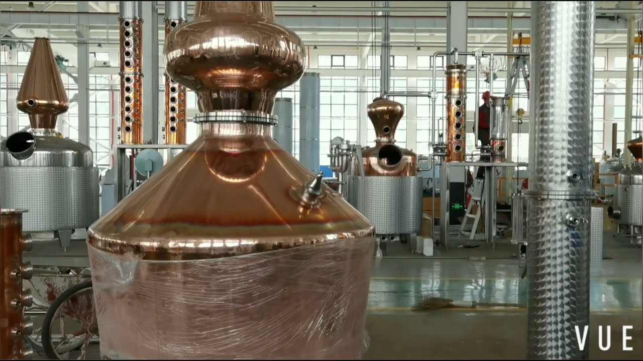 1000L tasmania whisky copper pot still - YouTube