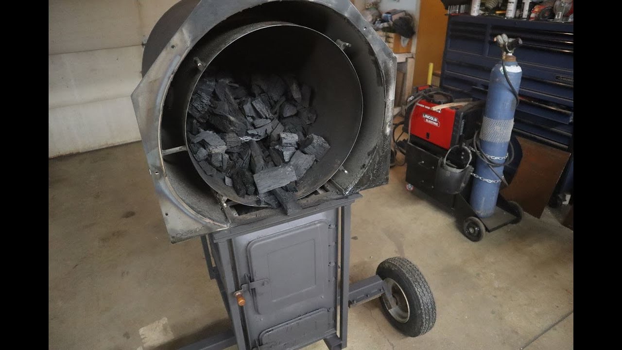 Homemade Charcoal - Building a Charcoal Retort - YouTube