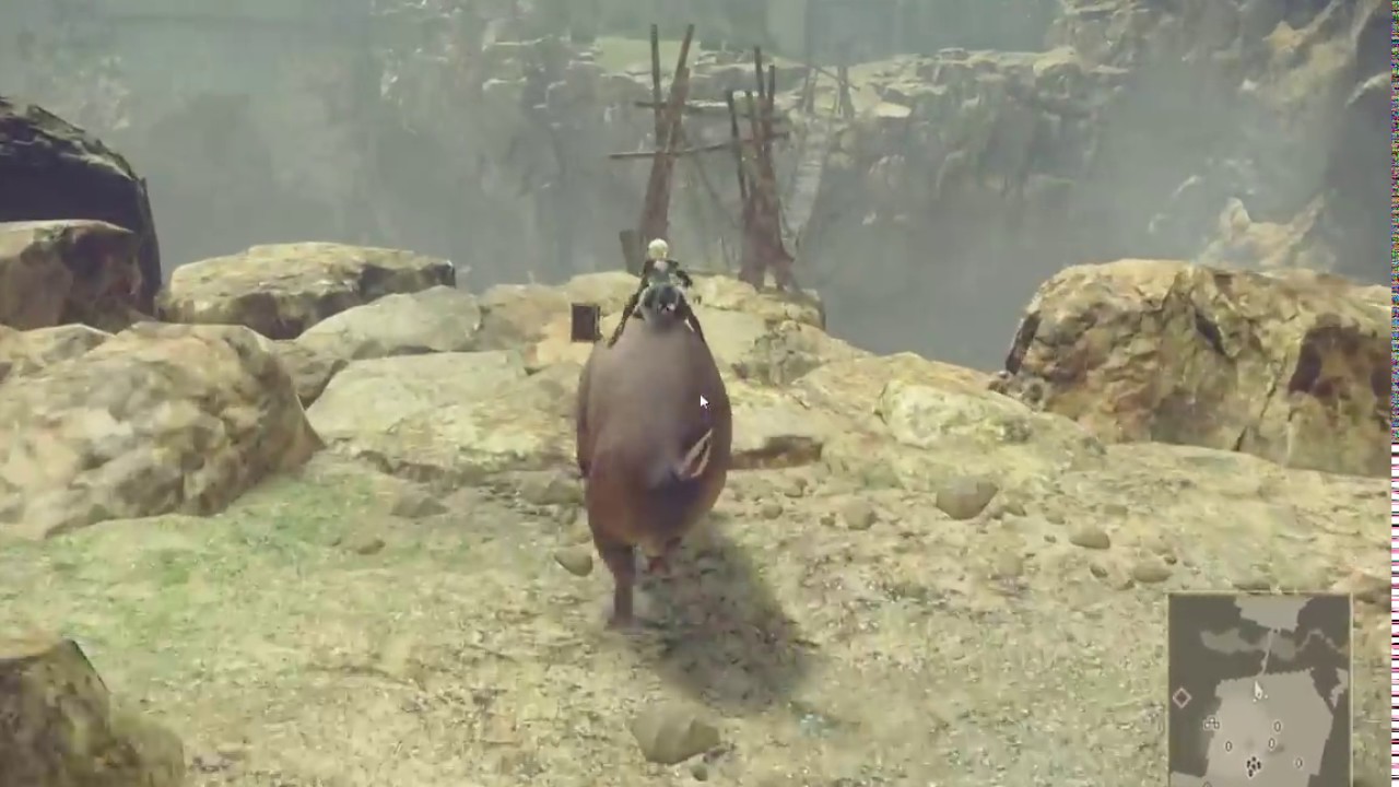 NieR Automata Boar Riding - YouTube