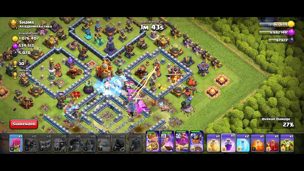 COC - Attack 256,100% easy ground attack, 3 star, #coc #clashofclans # ...