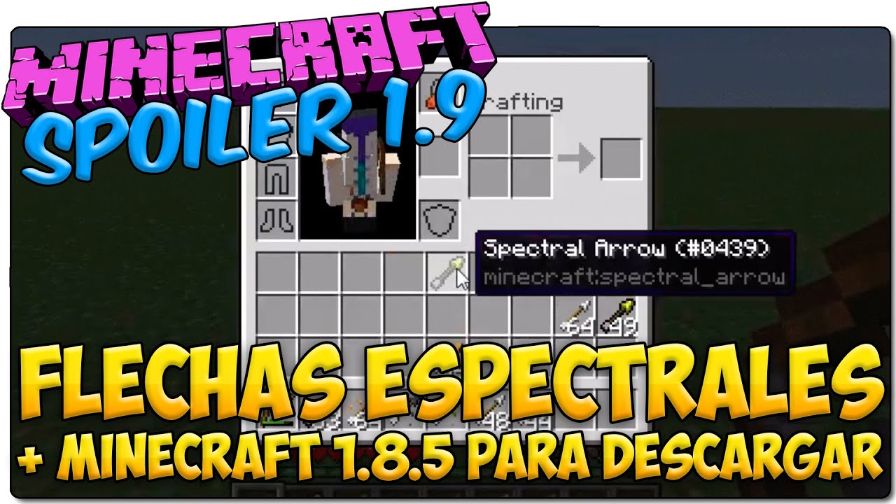 MINECRAFT 1.9 | NOVEDADES Y NOTICIAS EN ESPAÑOL | Flechas Espectrales ...