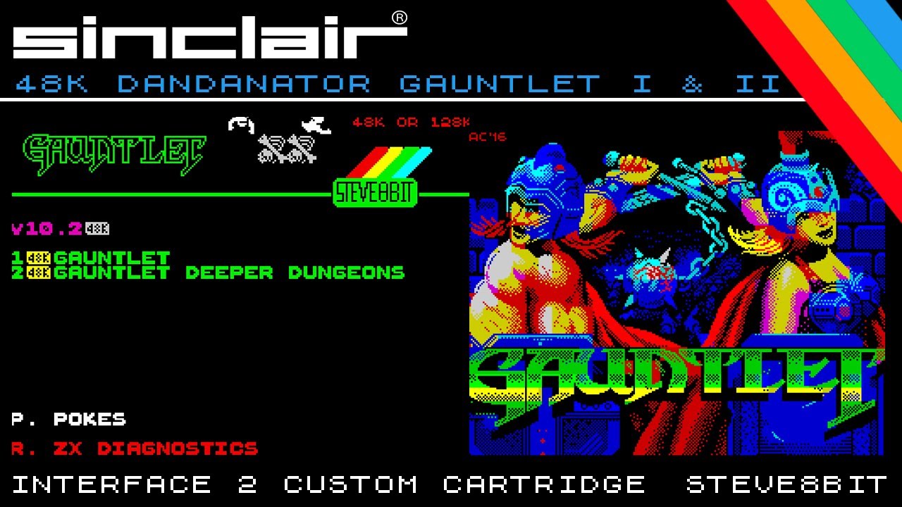 Sinclair ZX Spectrum Interface ROM GAUNTLET & GAUNTLET DEEPER DUNGEONS ...