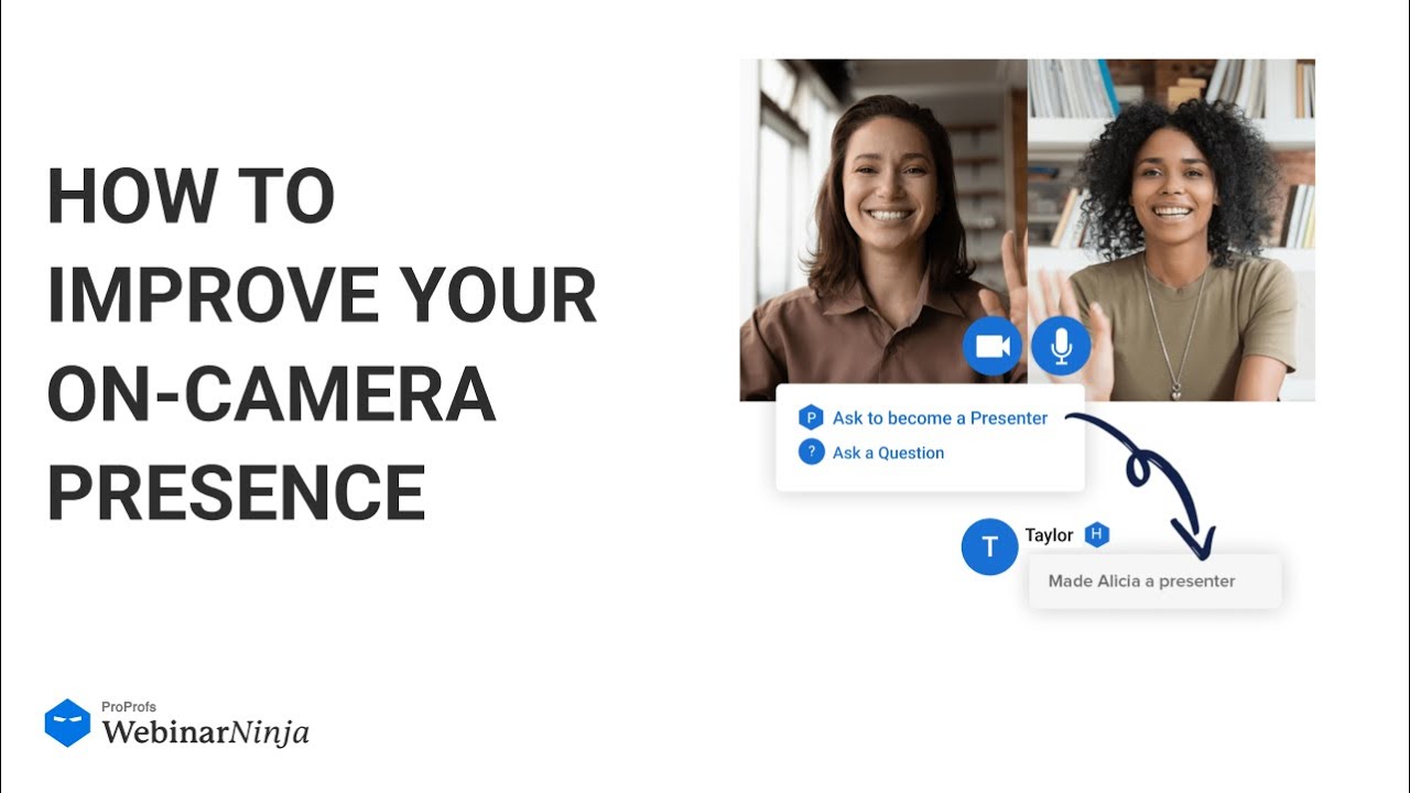 How to Improve Your On-Camera Presence - YouTube