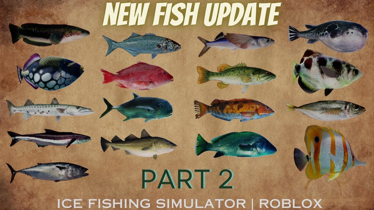NEW FISH update PART 2 in Ice Fishing Simulator #roblox #youtube # ...