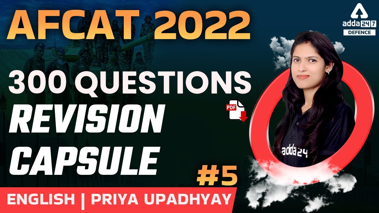 AFCAT 2 2022 | 300 Questions Revision Capsule for Airforce, AFCAT, CDS ...
