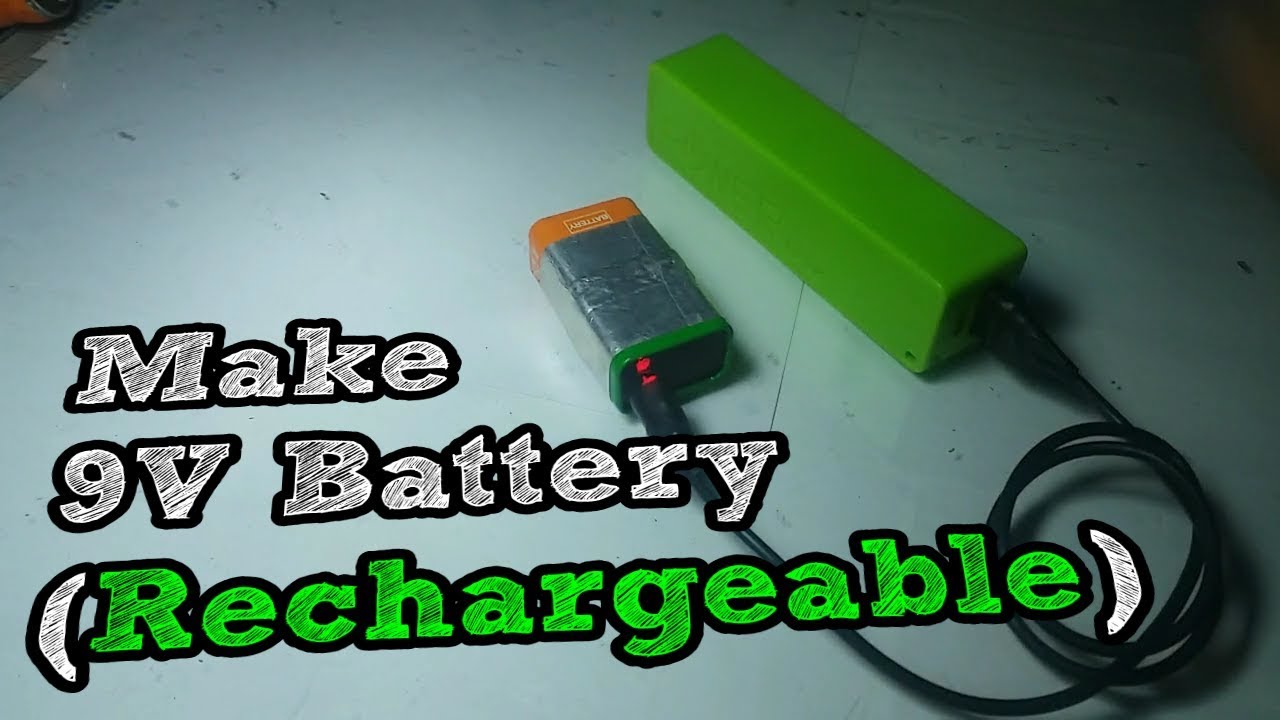 Make A 9V Rechargeable Battery || Li-polymer - YouTube