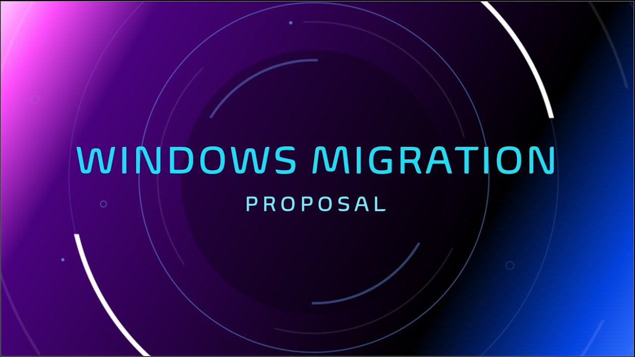 Windows Migration Proposal CTI-140 DTCC