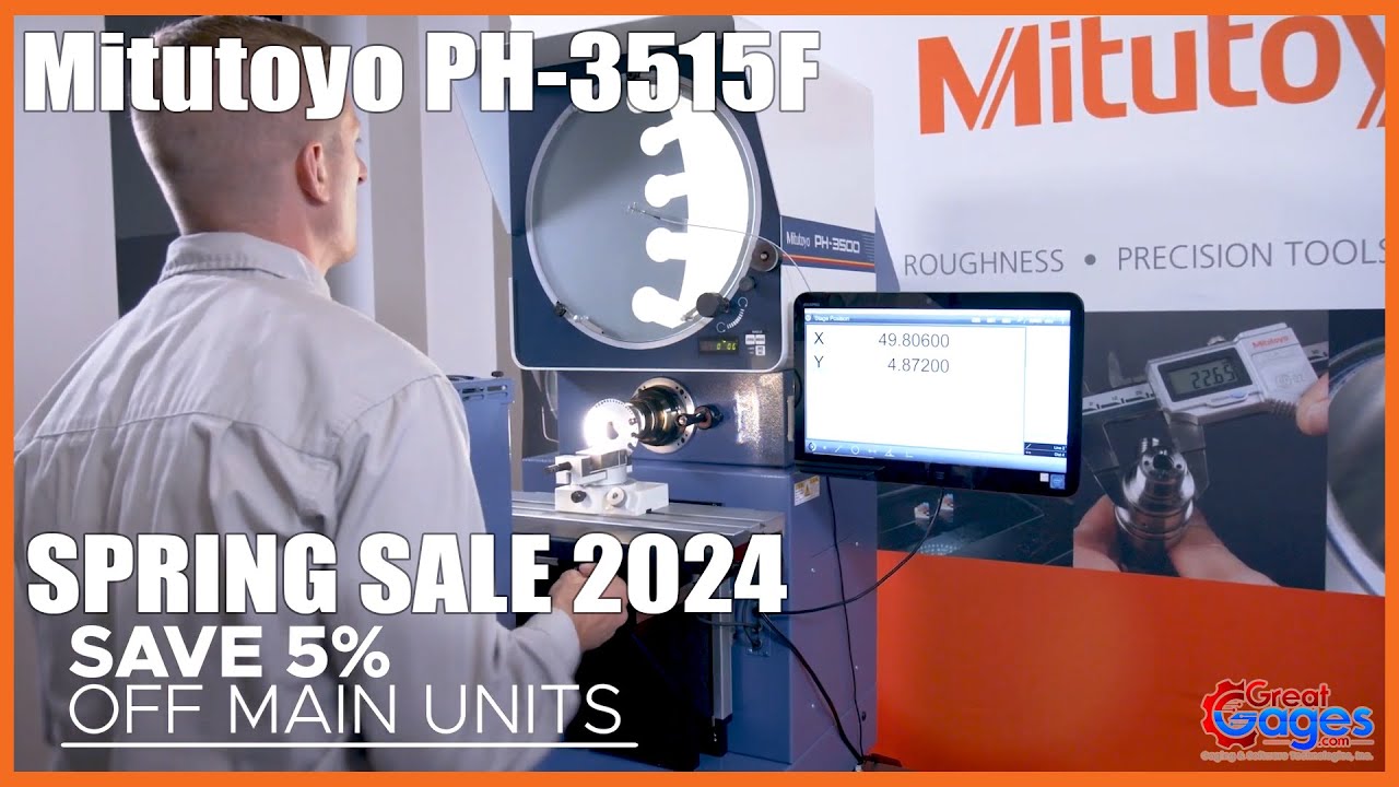 Mitutoyo Spring Sale: Profile Projector PH-3515F - YouTube