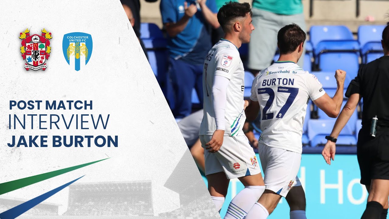 Post Match | Jake Burton (Colchester United) - YouTube
