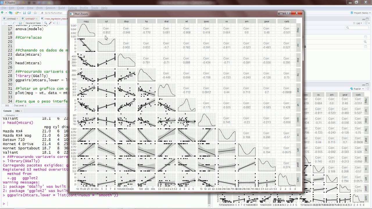 Regressão Linear 3 - modelo e interpretação no R - YouTube