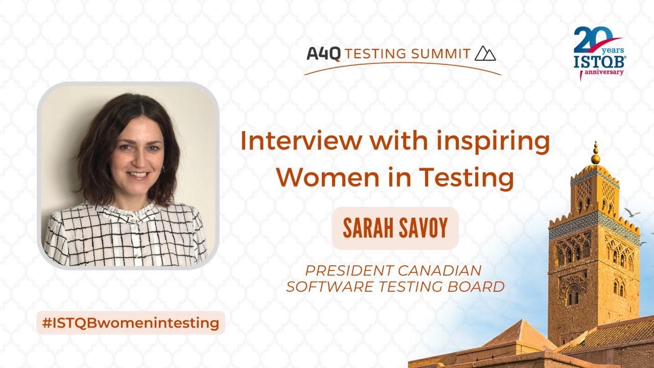 A4Q Testing Summit - Interview with Sarah Savoy - YouTube