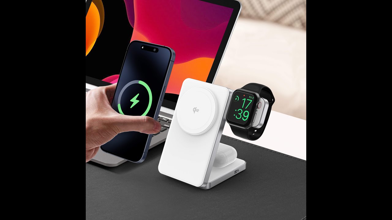BlackBrook Ultimate 3-in-1 Qi2 Wireless Charger for Apple iPhone ...