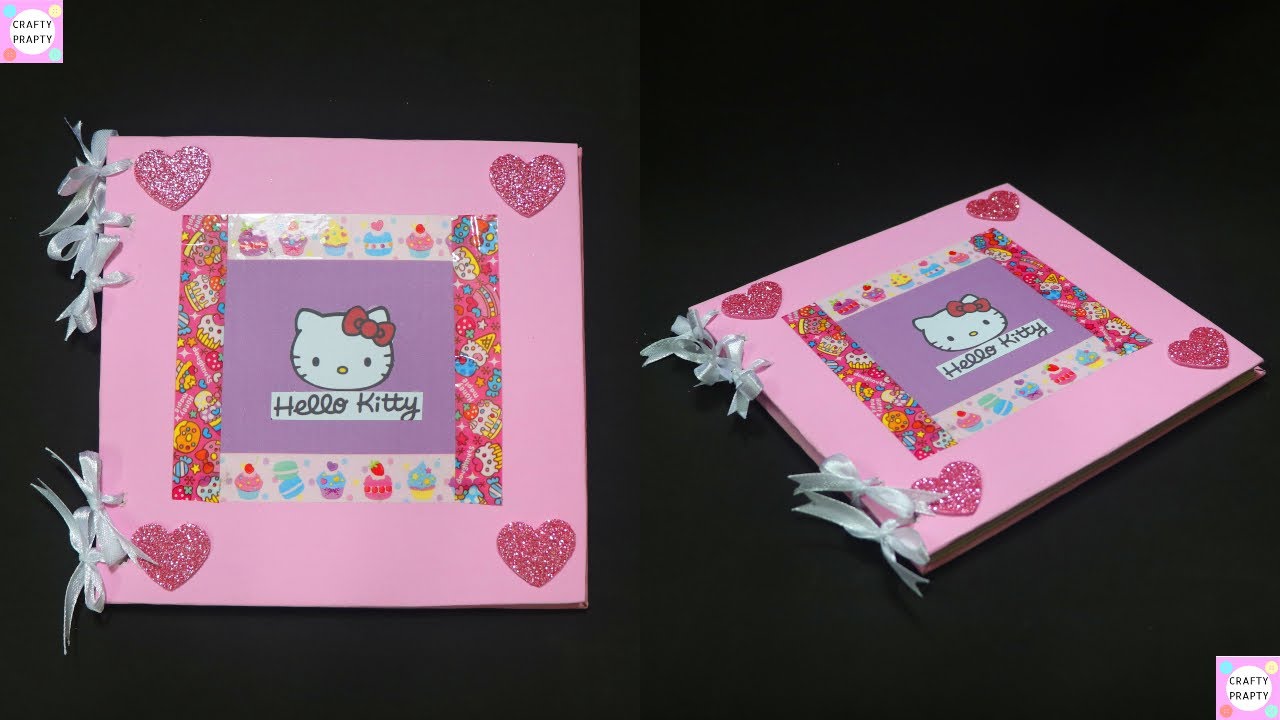 DIY Hello Kitty Notebook / How to make Notebook / DIY Notebook/New year ...