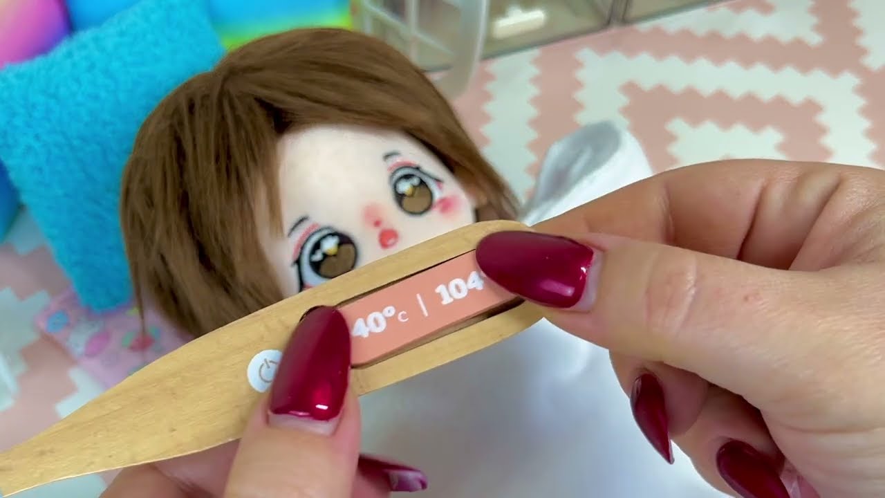 🤒 ¡Mimi Puff Está Malita! 🩺Cuidando a mi COTTON DOLL con Kit de Juguete ...