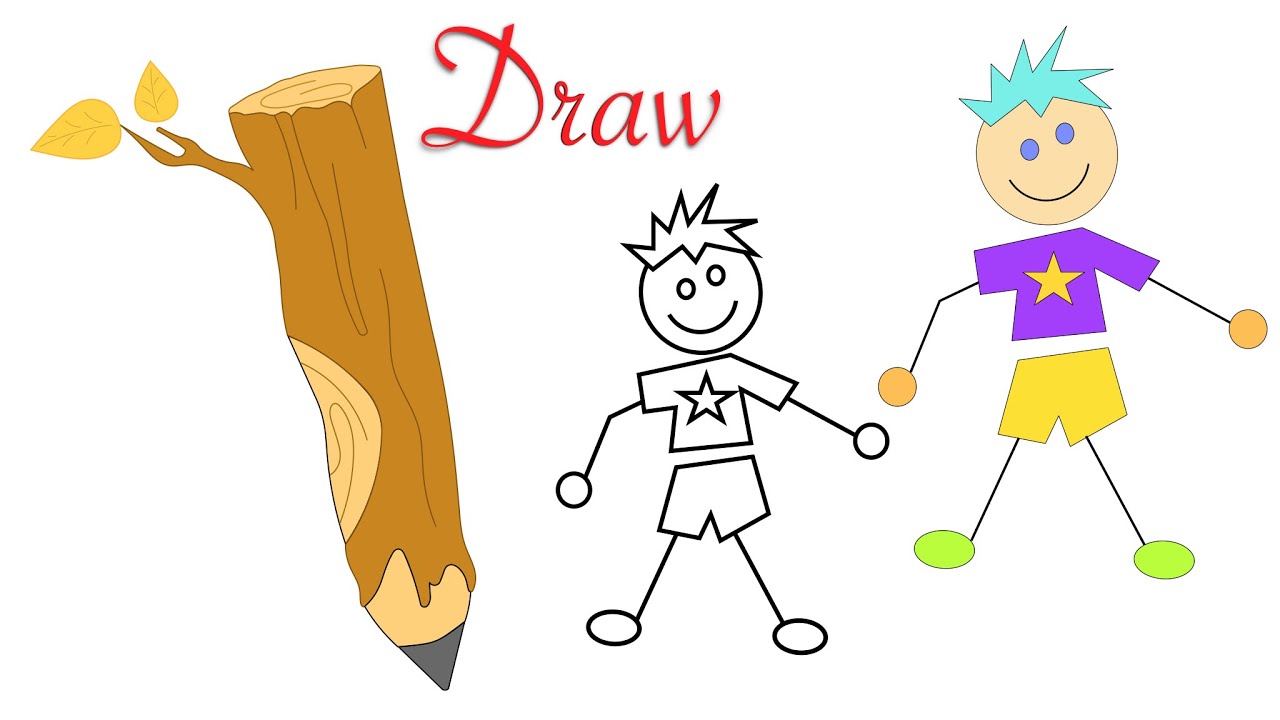 How to Draw Happy Kid - YouTube