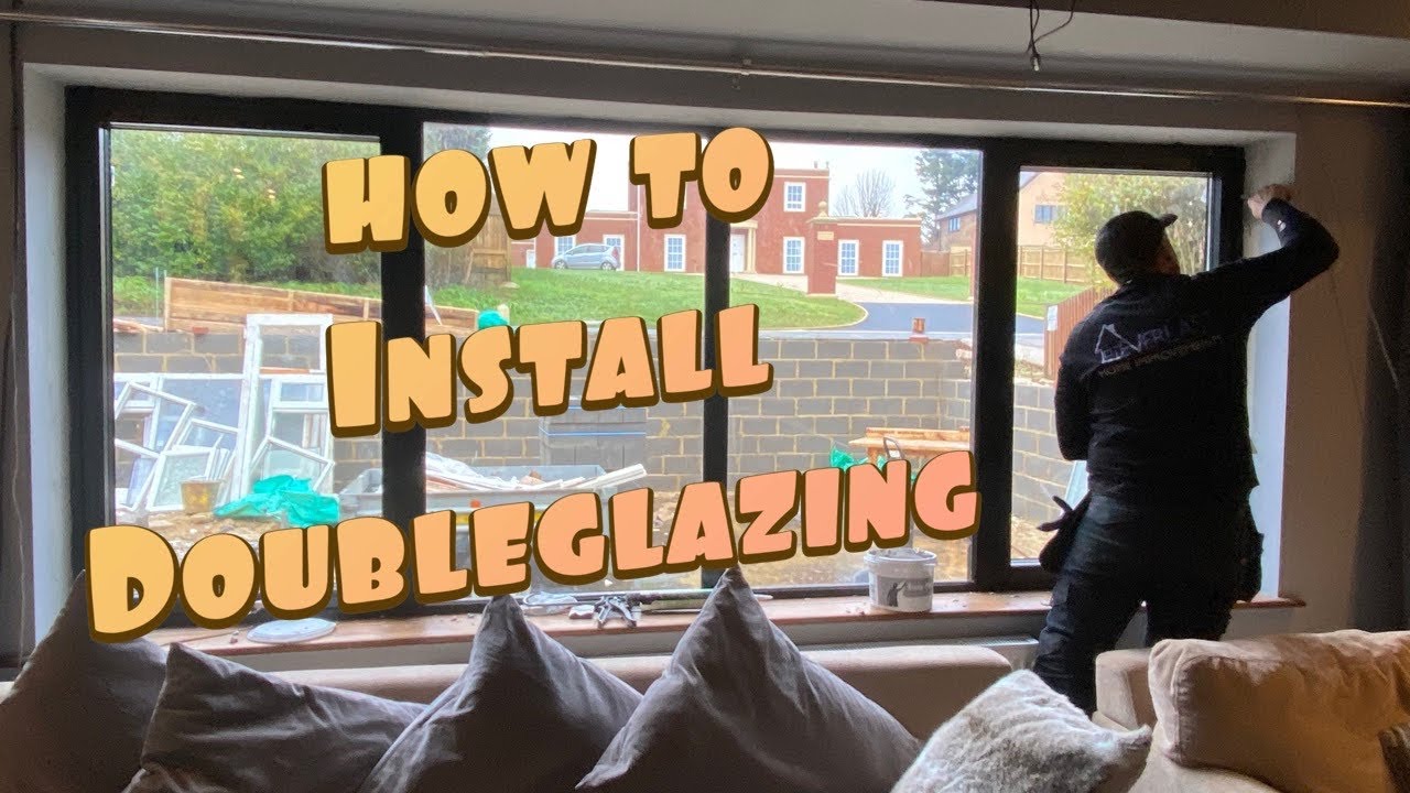 How to remove and replace new double glazed aluminium window - YouTube