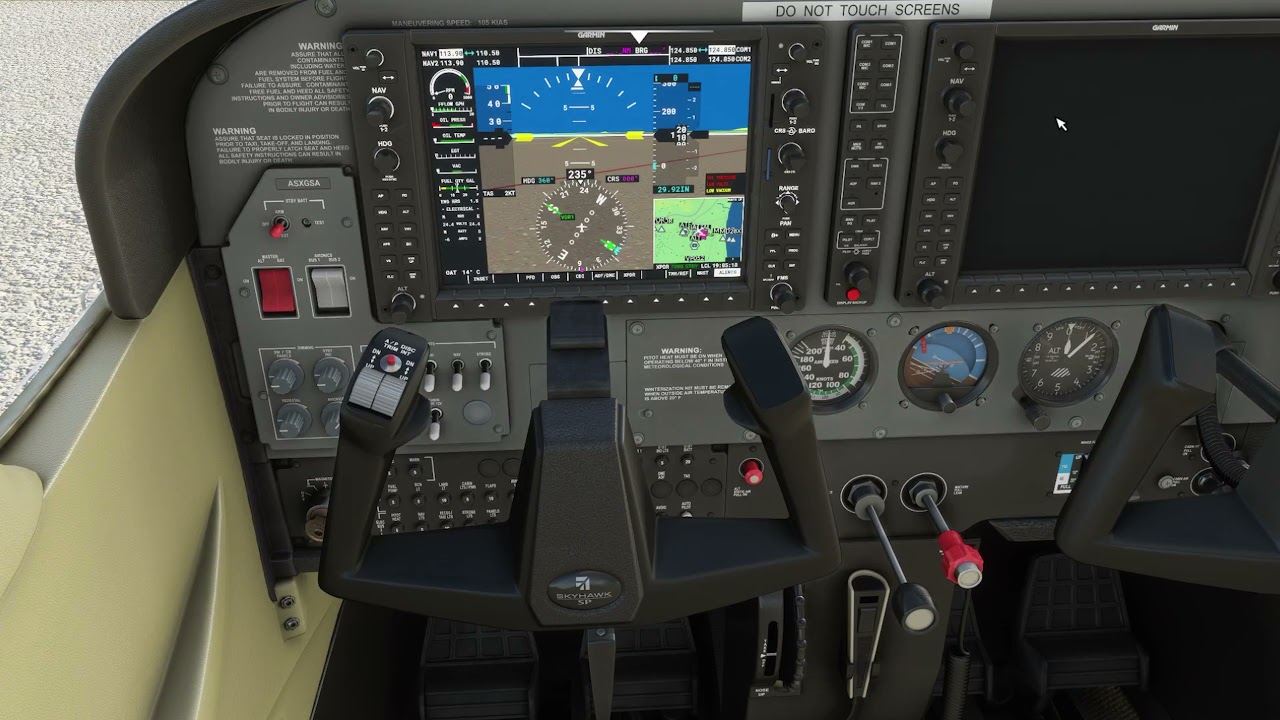 Tutorial básico en español sobre la Cessna C172 ENCENDER MOTOR - YouTube