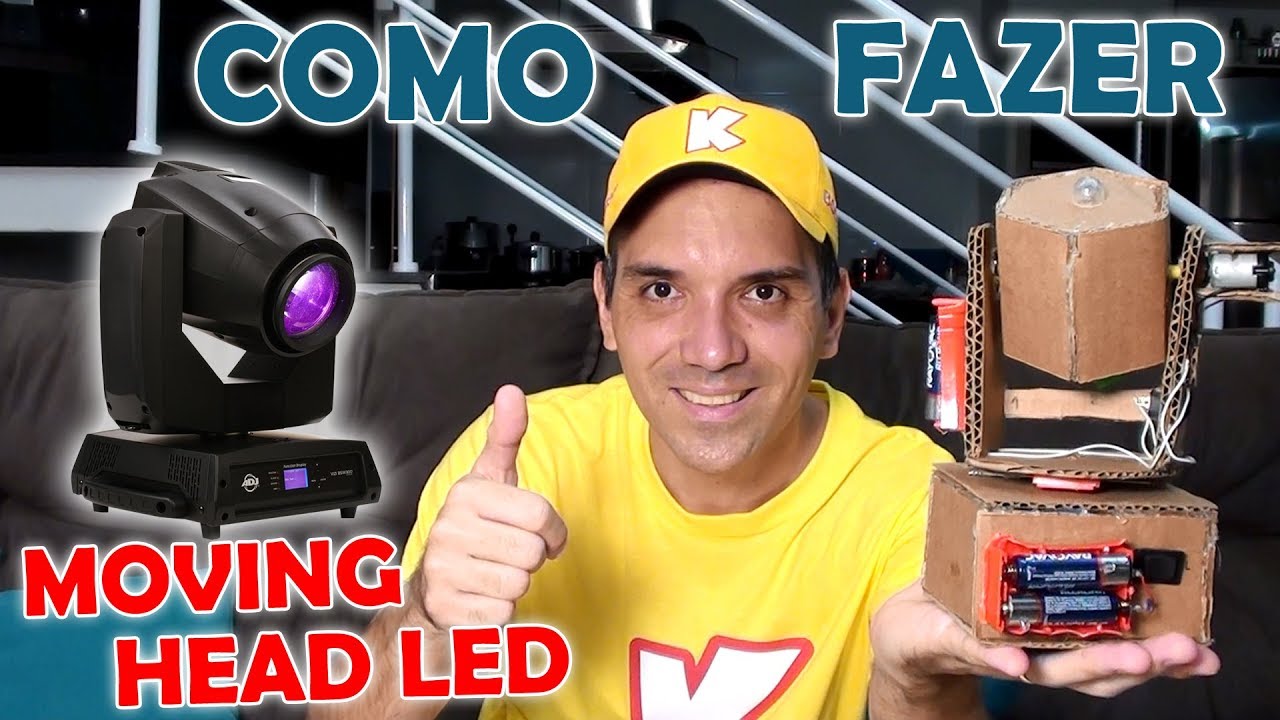 Como fazer um Mini Moving Head LED de Papelão! How To Make DIY ...