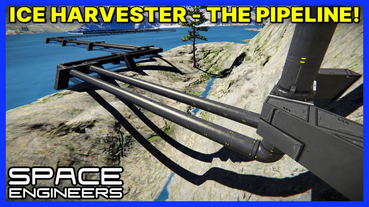 Building an ICE HARVESTER Part 1 - THE PIPELINE! - SPACE ENGINEERS ...