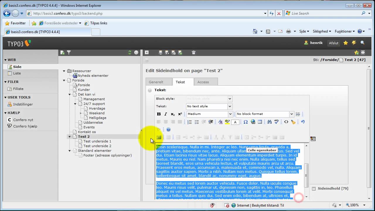 TYPO3 demo. Se TYPO3 i funktion lige her. TYPO 3 demo video - YouTube
