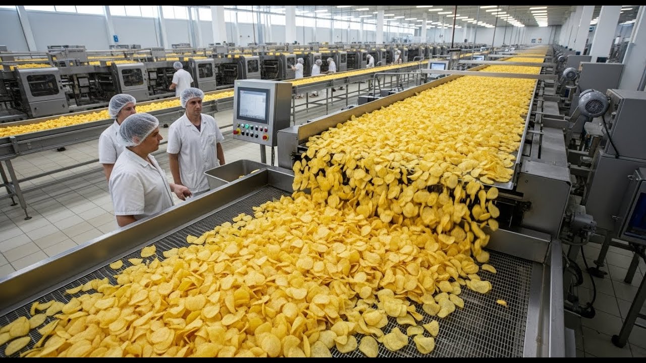 How Are Potato Chips Made? Inside Asia’s Biggest Chip Factory! - YouTube